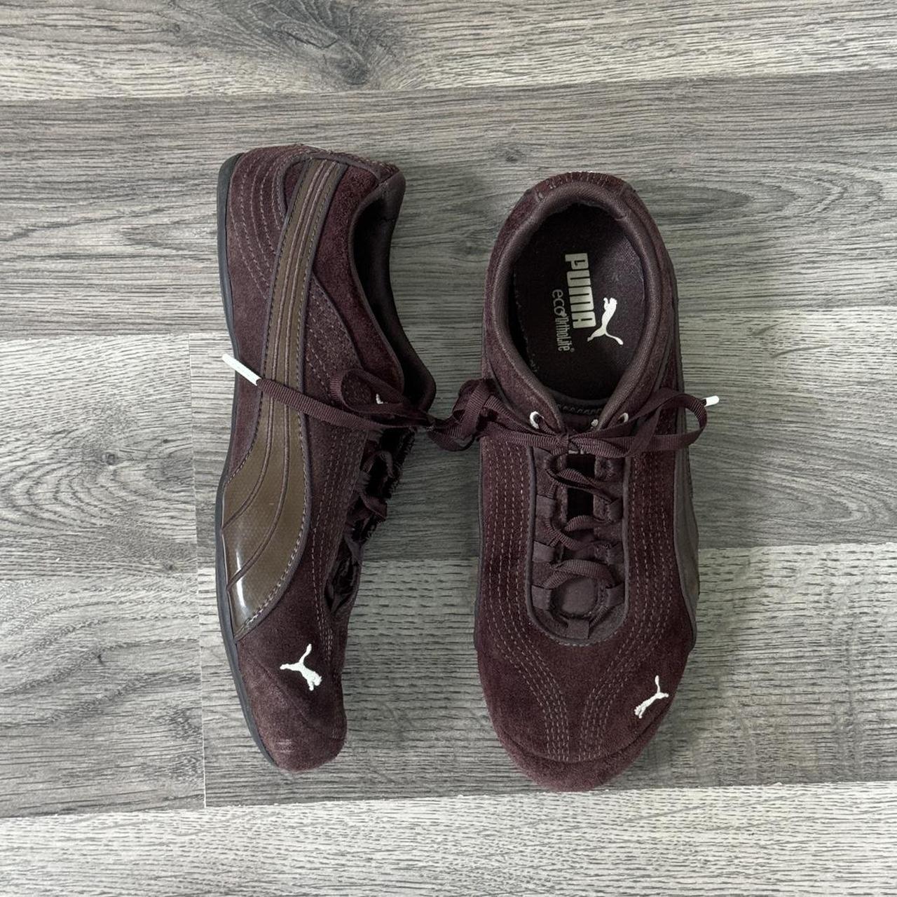 Puma brown suede trainers / sneakers Women’s Size... - Depop