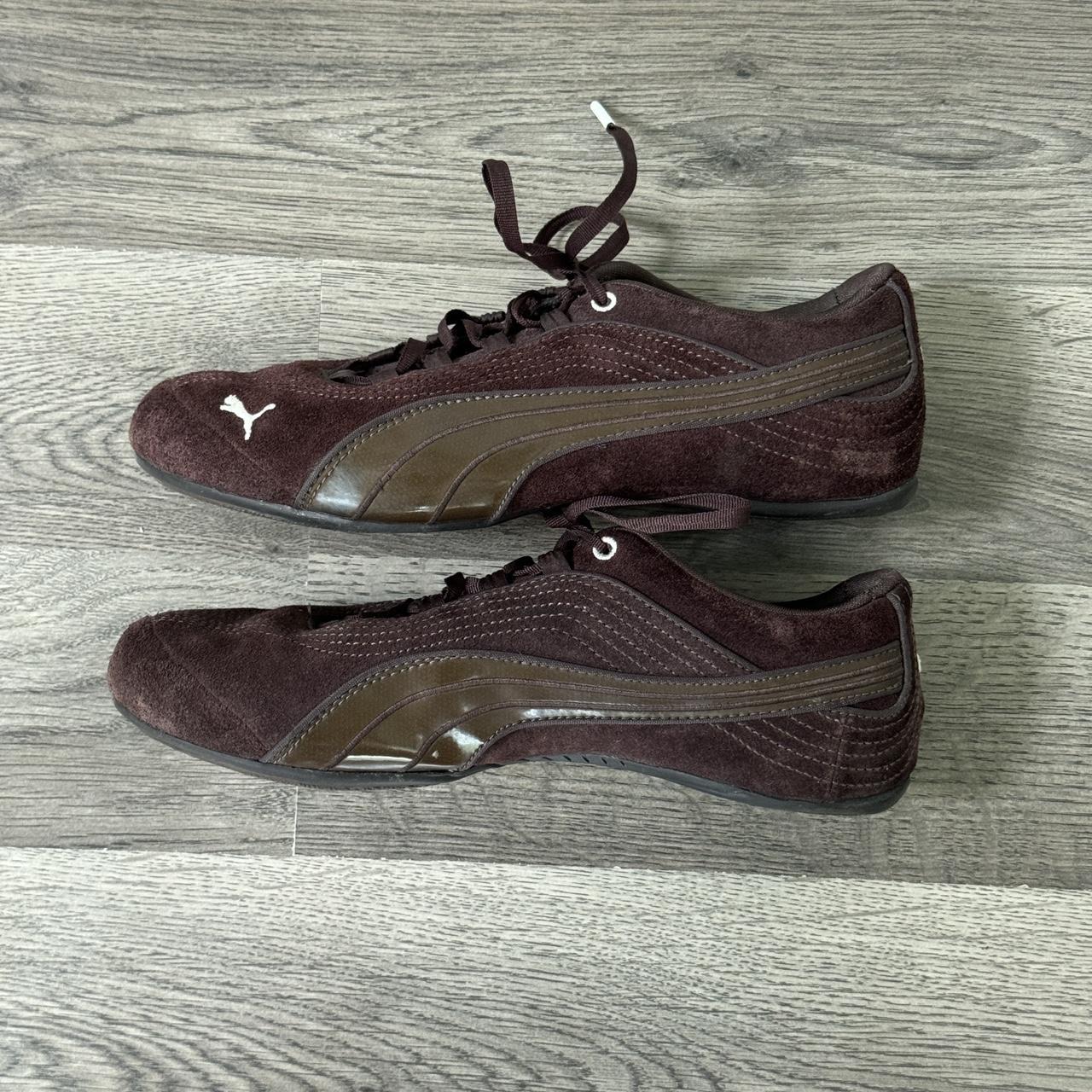 Puma brown suede trainers / sneakers Women’s Size... - Depop