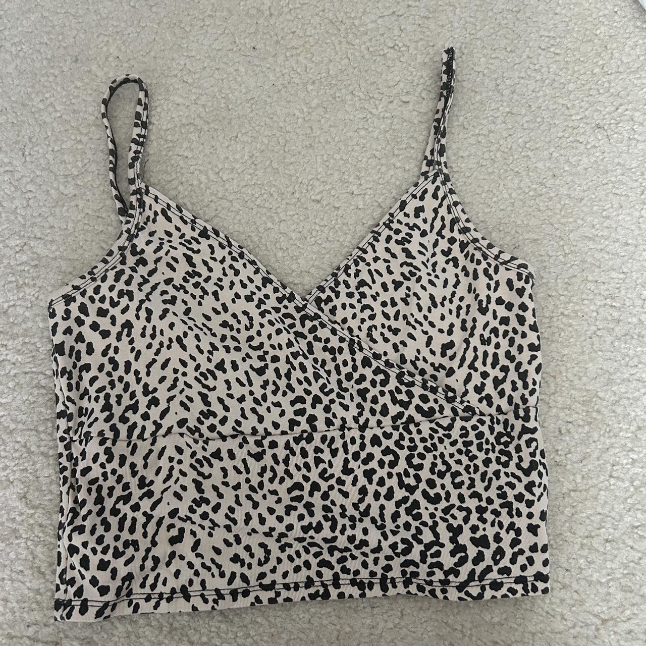 cheetah tank top - Depop