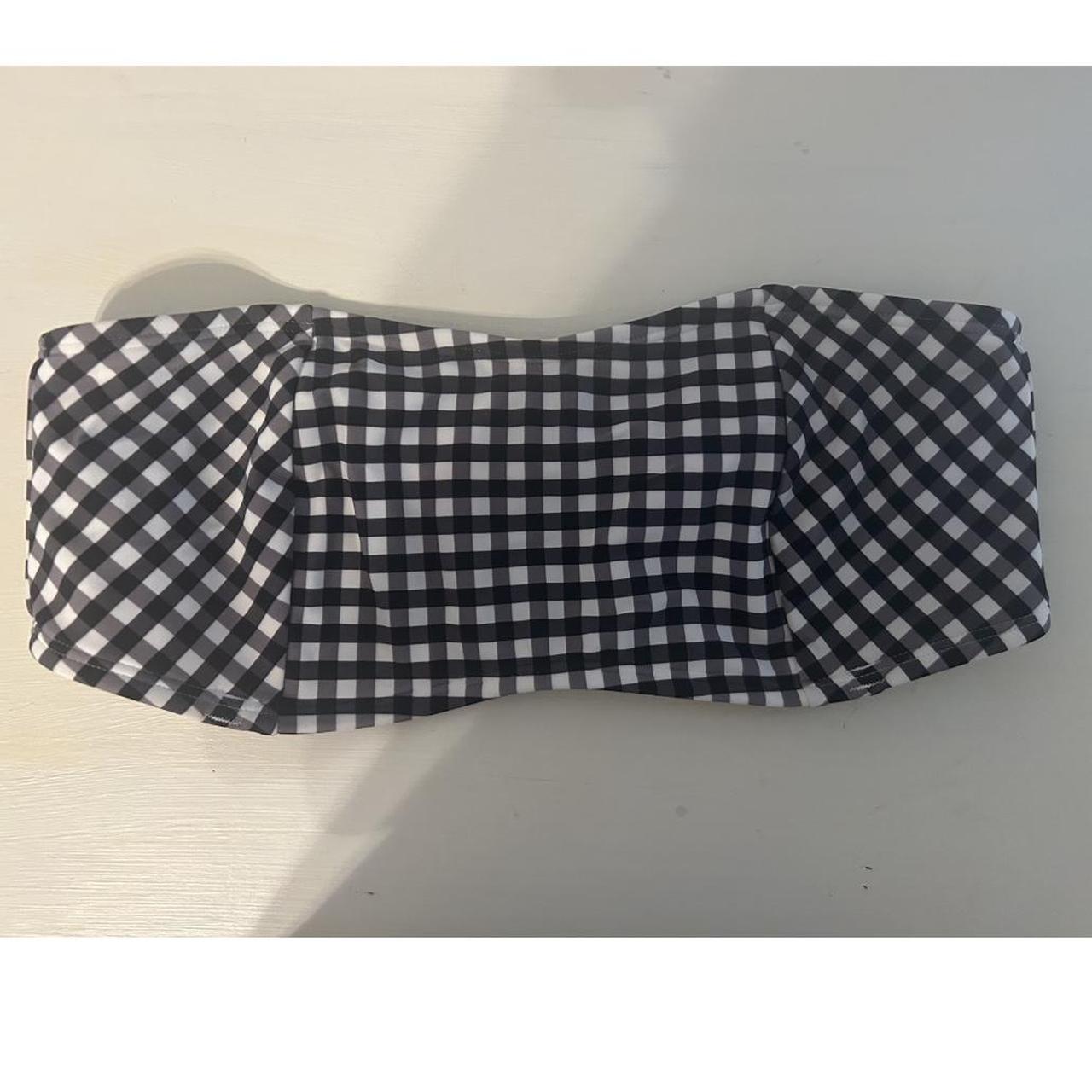 bikini checkered tube top! - Depop
