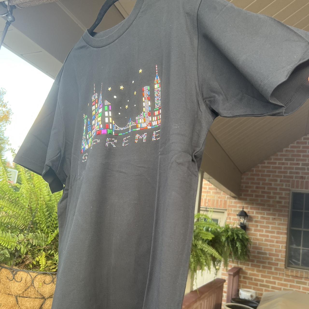 Supreme Skyline T Shirt Size: L Color: Black Package... - Depop