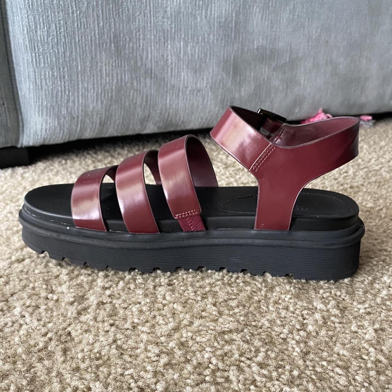Burgundy red platform sandals Love these sandals I... - Depop