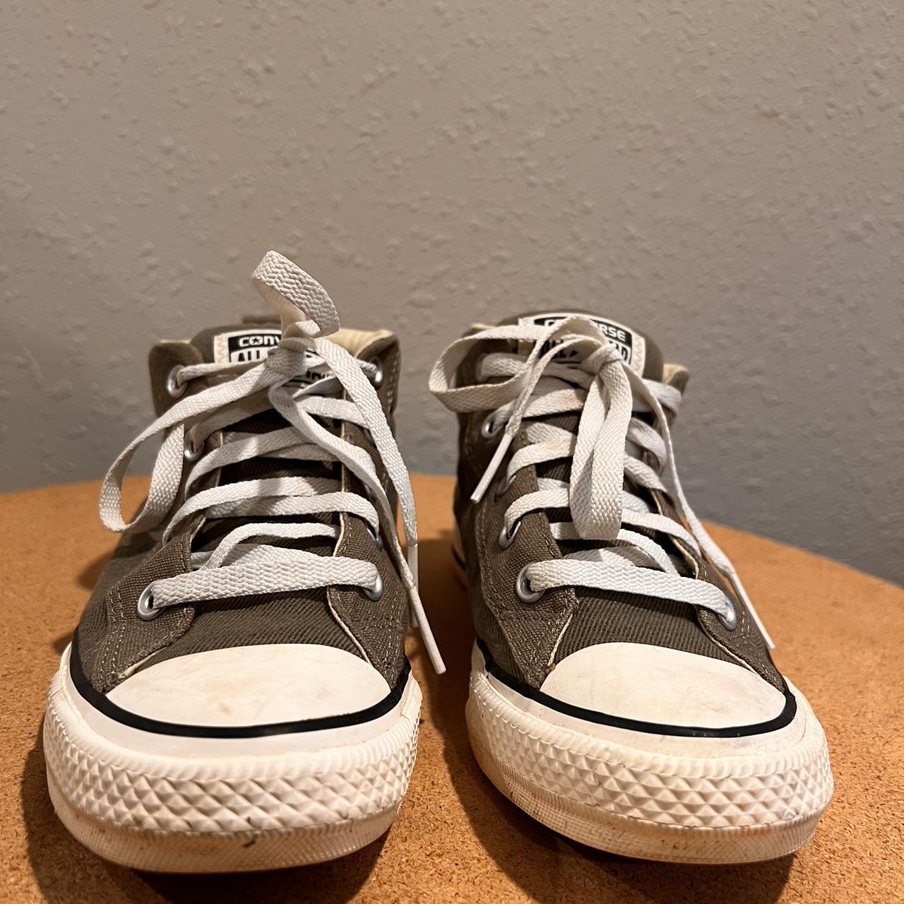 Converse Army green Thick cushioned inside. Super... - Depop