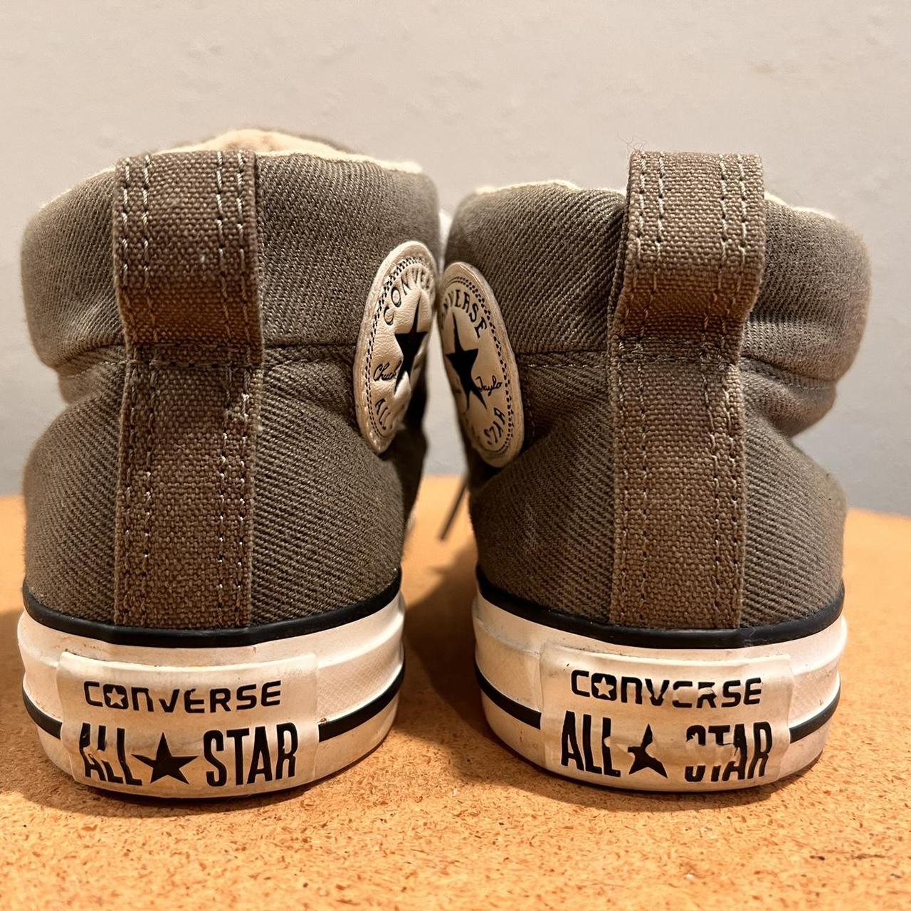 Converse Army green Thick cushioned inside. Super... - Depop