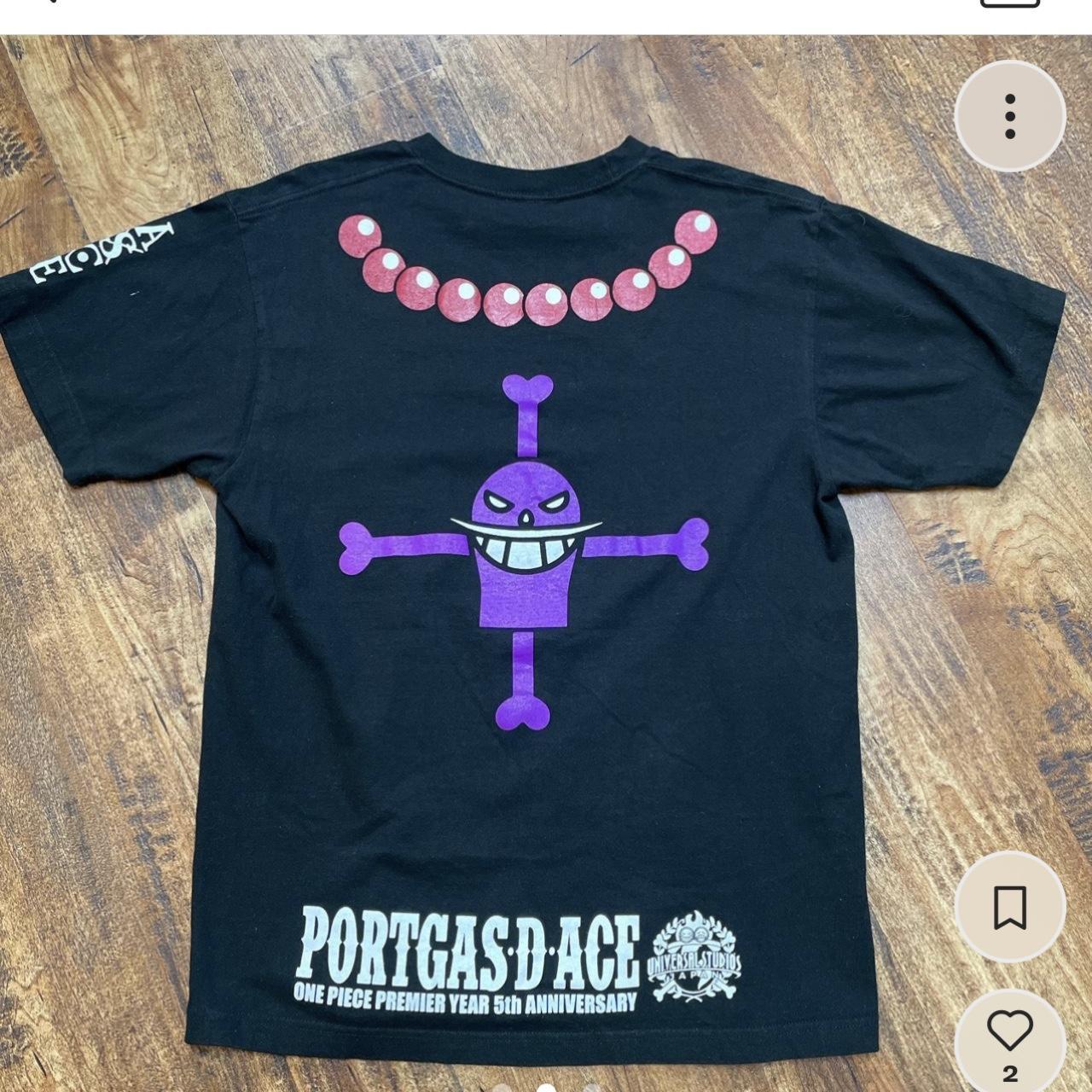 One piece ace shirt Universal japan 5th anniversary... - Depop