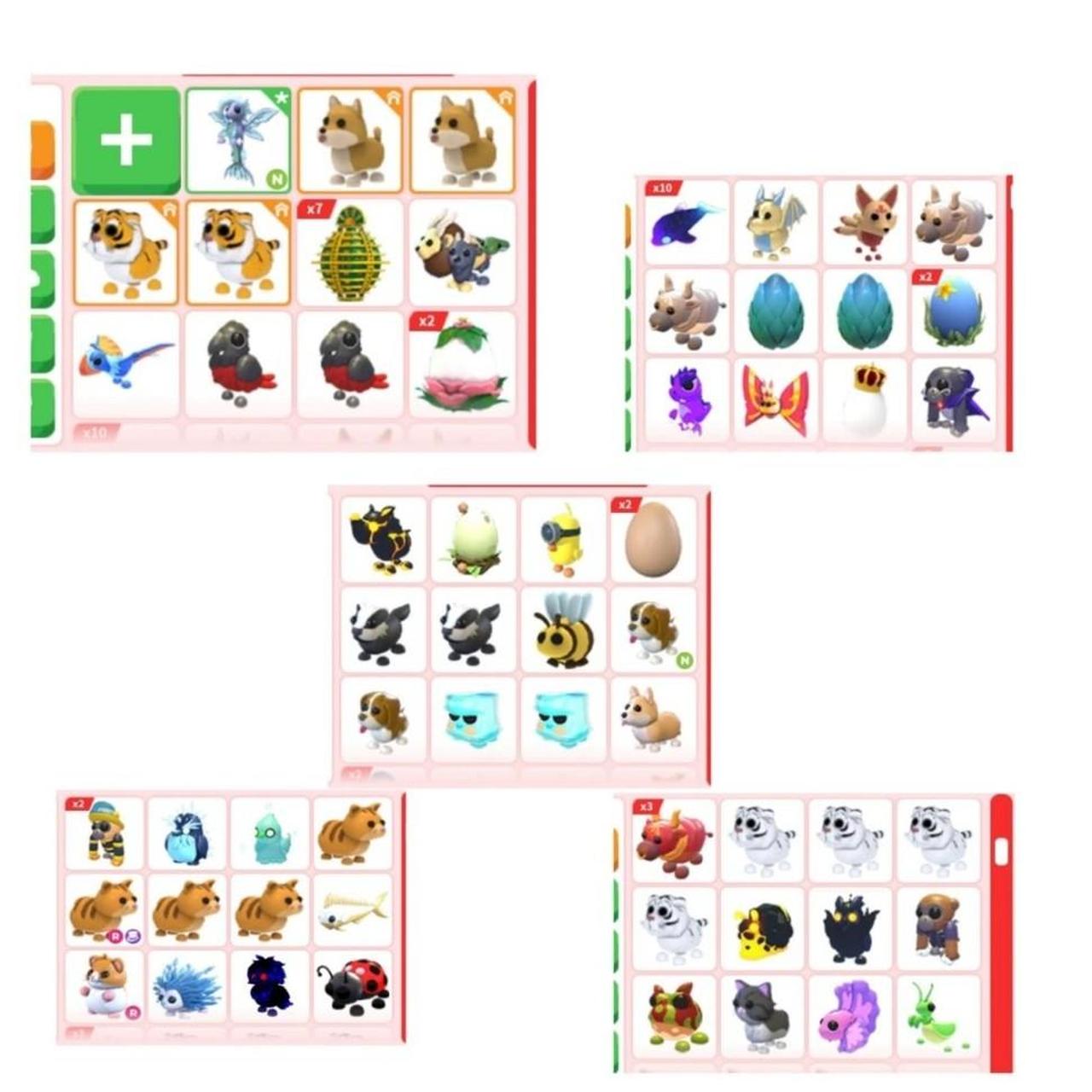 25 Adopt From Me Pets Inventory Roblox Kids Game... | Depop