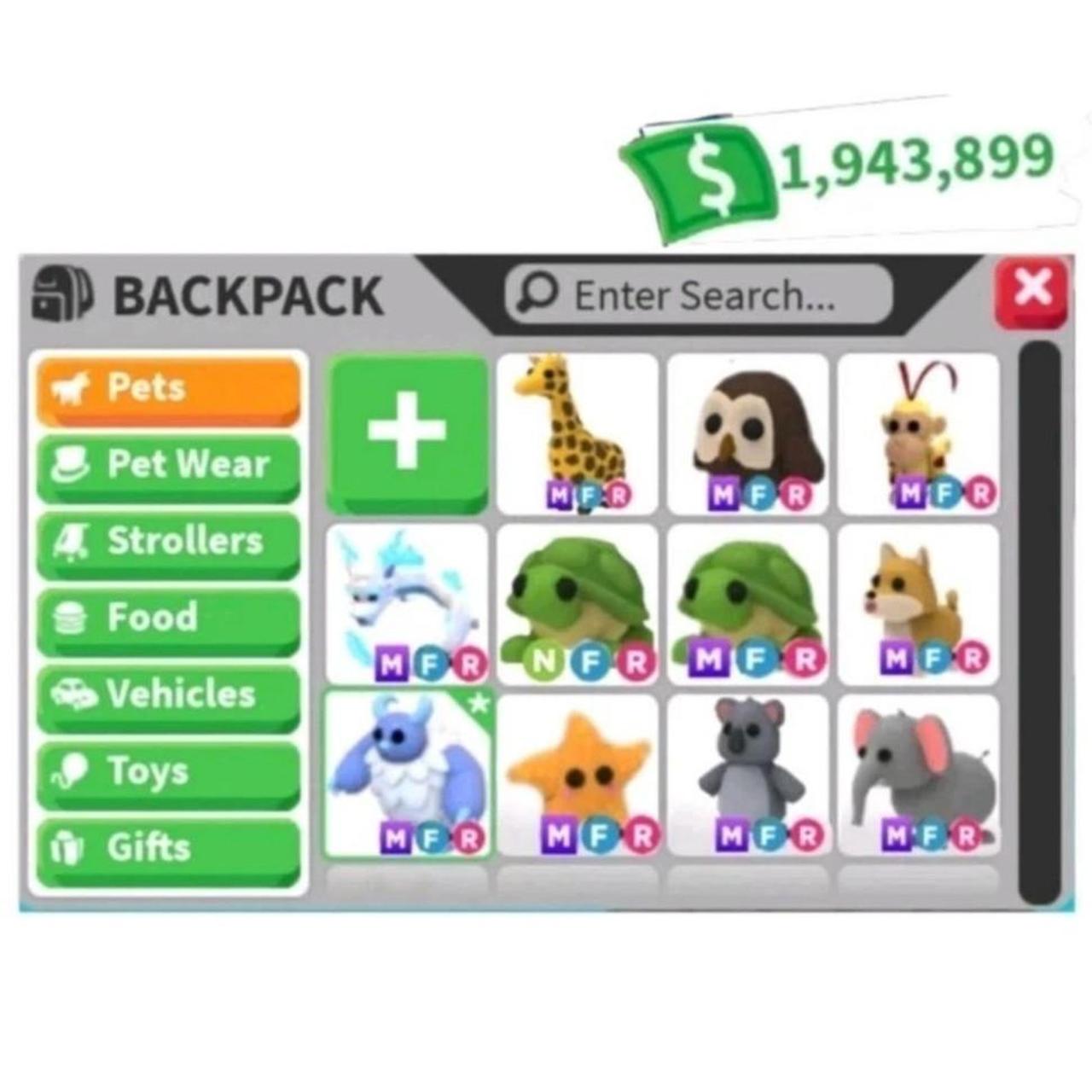 25 Adopt From Me Pets Inventory Roblox Kids Game... | Depop