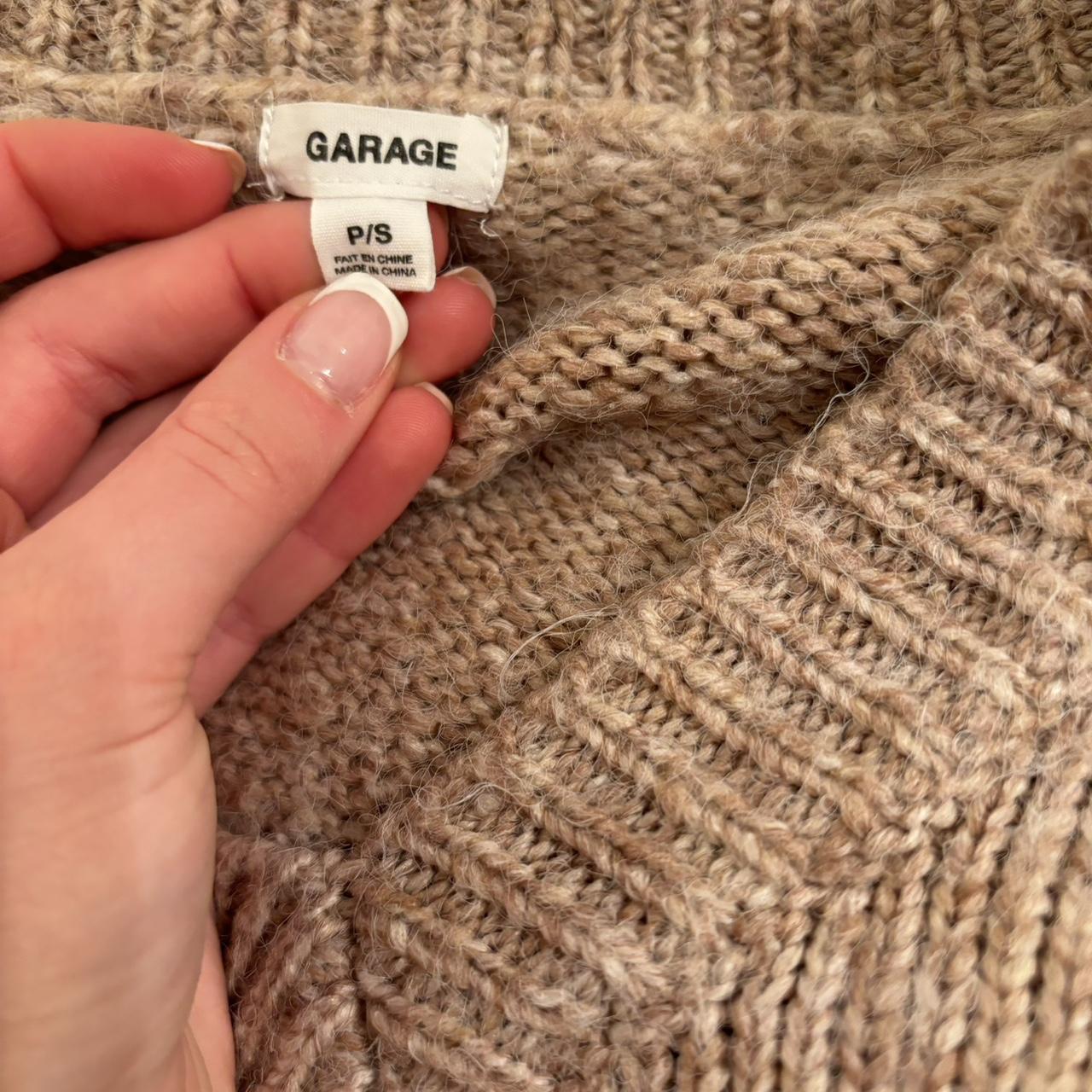 garage cropped sweater - Depop