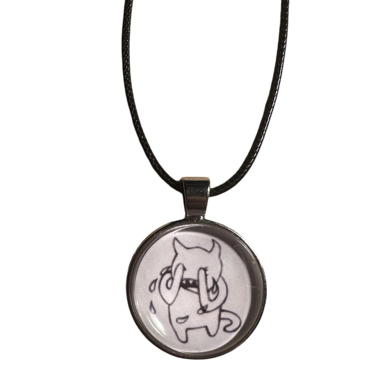 radiohead crying minotaur pendant necklace