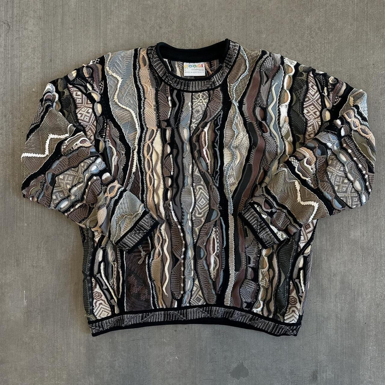 Vintage Rare 90s Authentic Coogi 3d Knit... - Depop