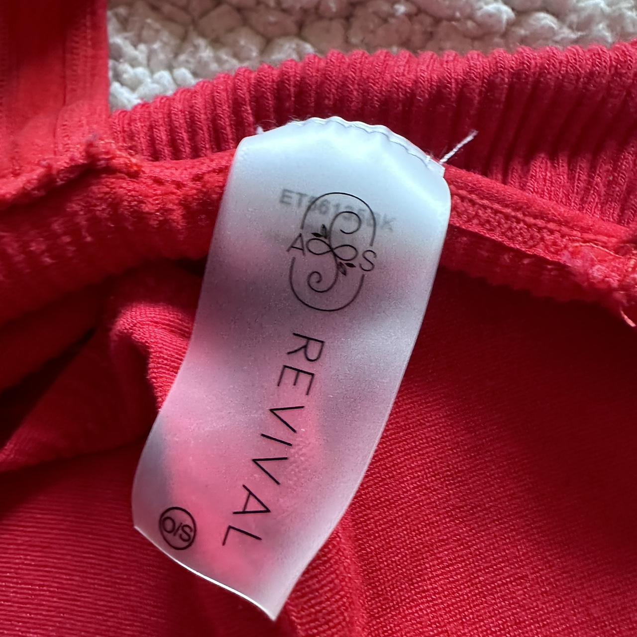 Altar'd State Women's Red Vest | Depop