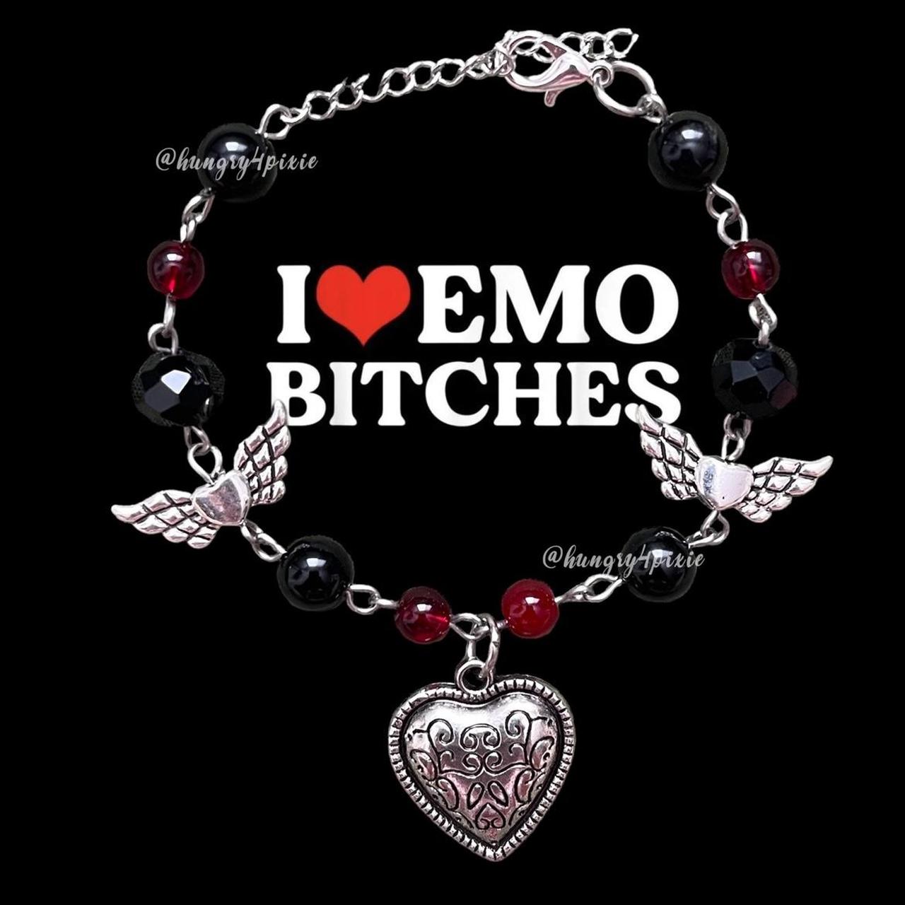 ა ☆ ໒꒱ ‧₊˚ i ♥️ emo btc’s inspired beaded... - Depop