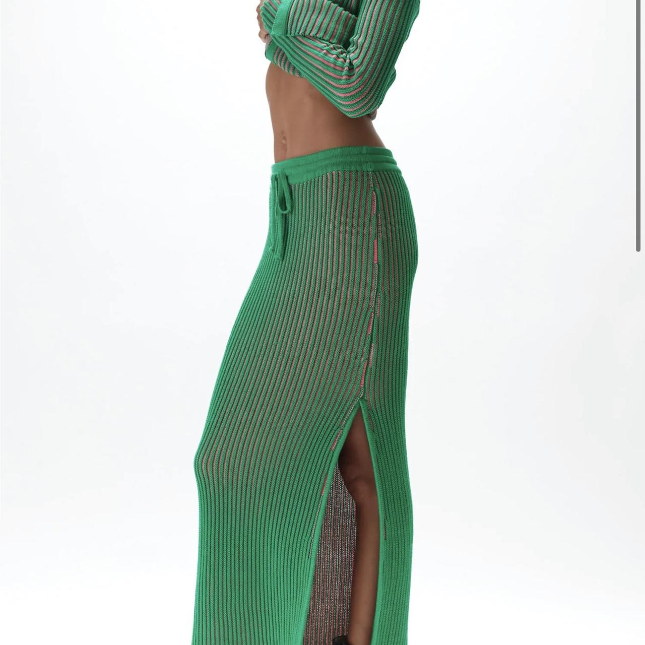 *Repop* RUE STIIC ELIZA KNIT SKIRT - FORREST GREEN... - Depop