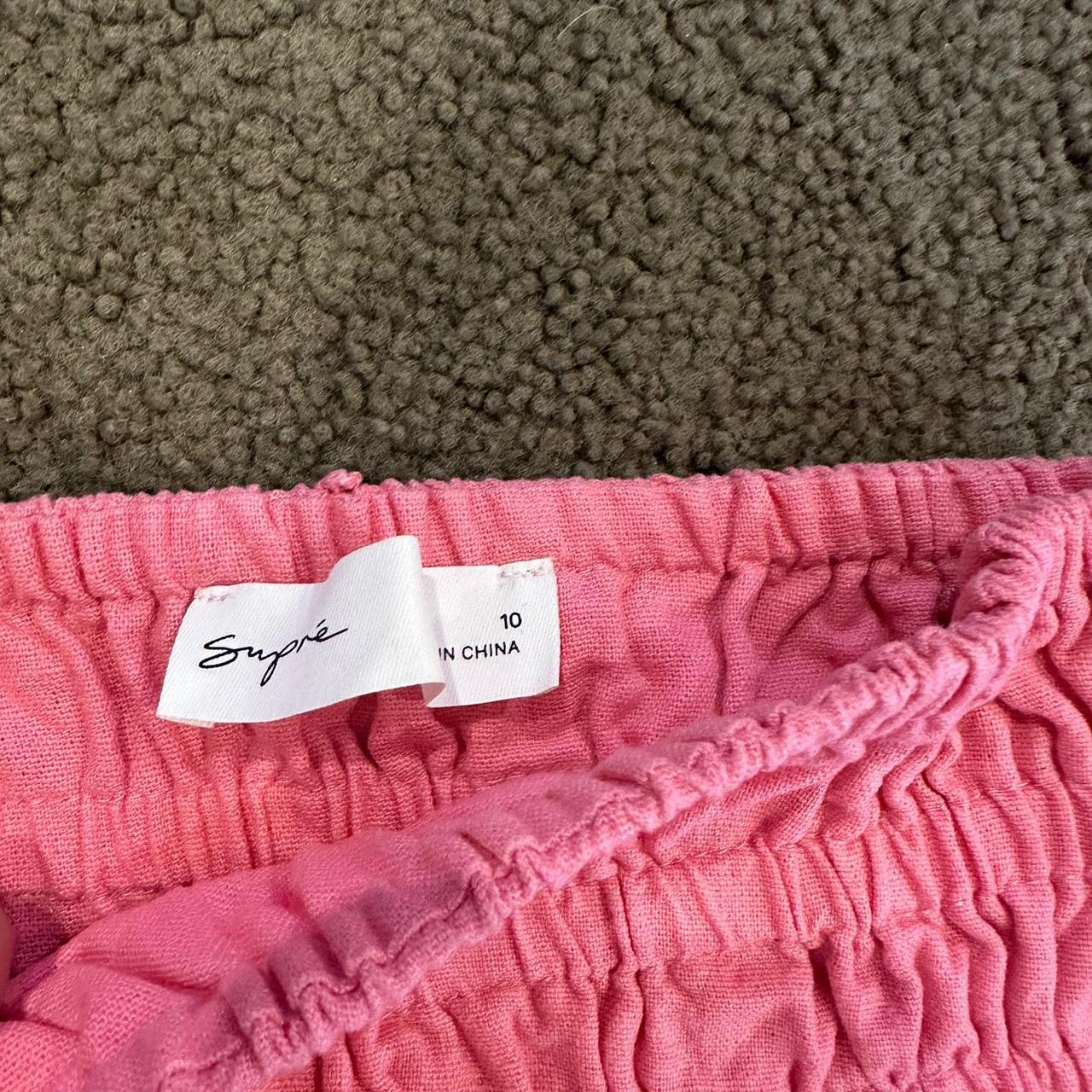 Pink Supre set Worn twice - skirt size 10, top size 6 | Depop