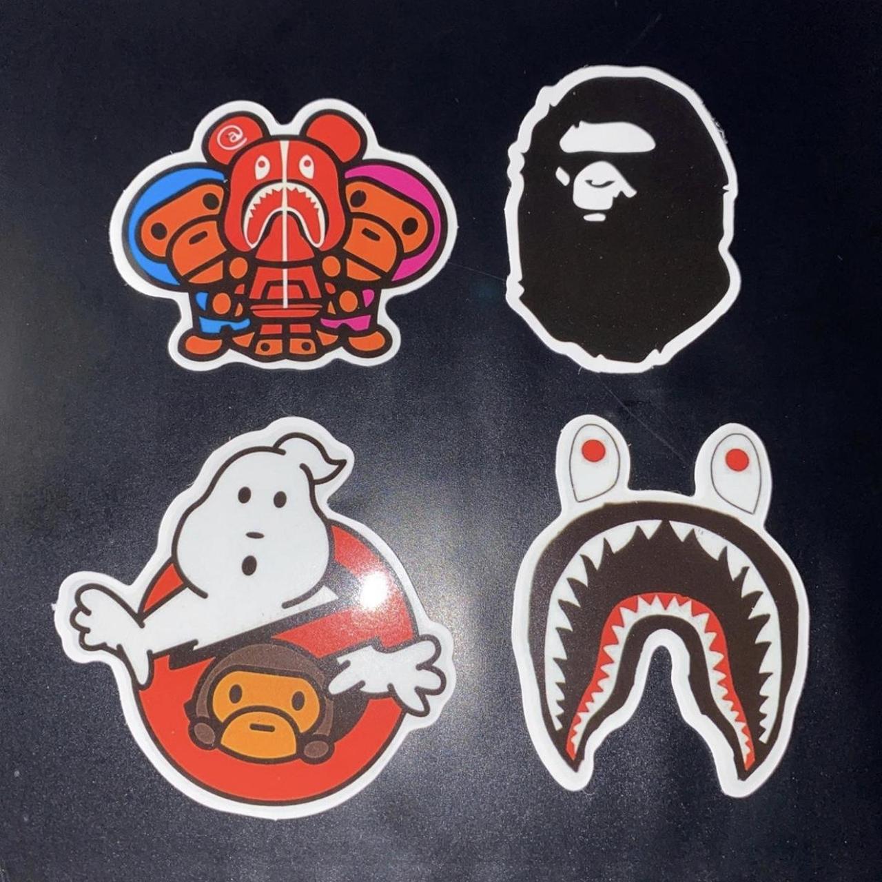 You’re purchasing a (4x) Bape Decal Stickers... - Depop