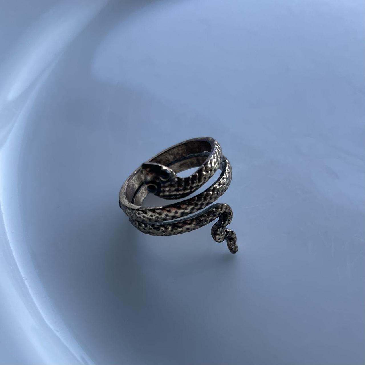 Unique withered gold snake wrap-around ring Message... - Depop