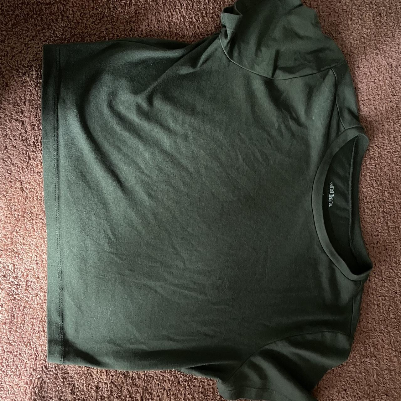 wild fable cropped tee basic staple piece size large - Depop