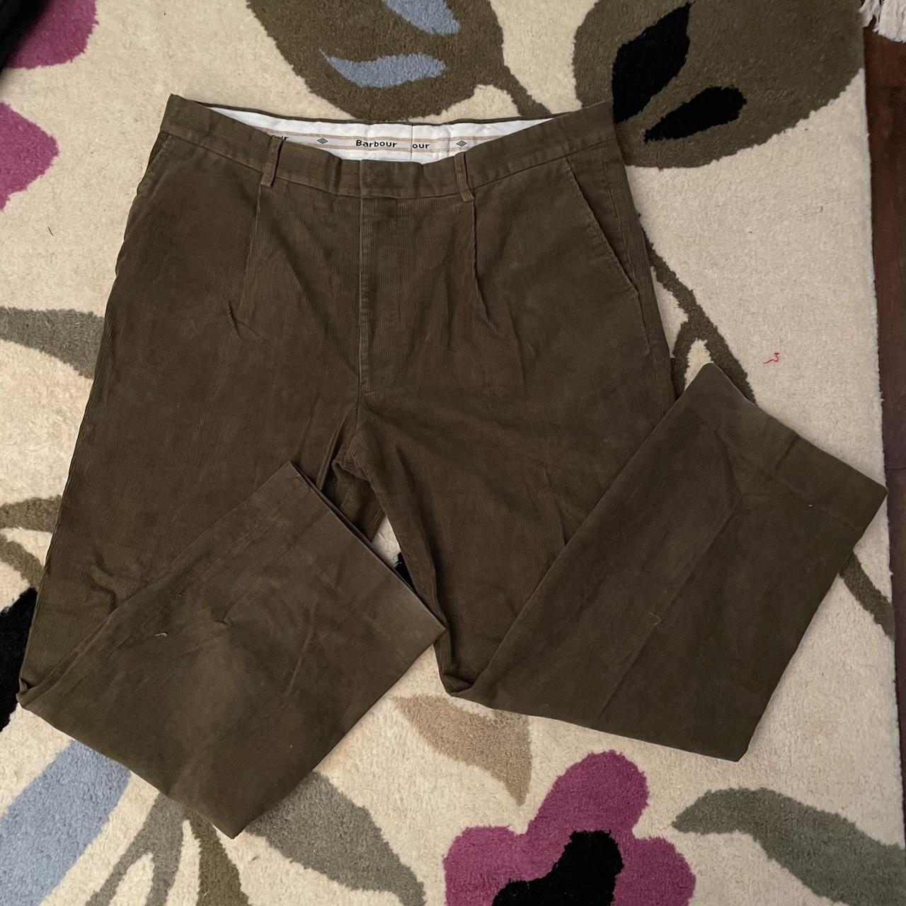 Barbour Mens Brown corduroy pants 38x30 #mens... - Depop