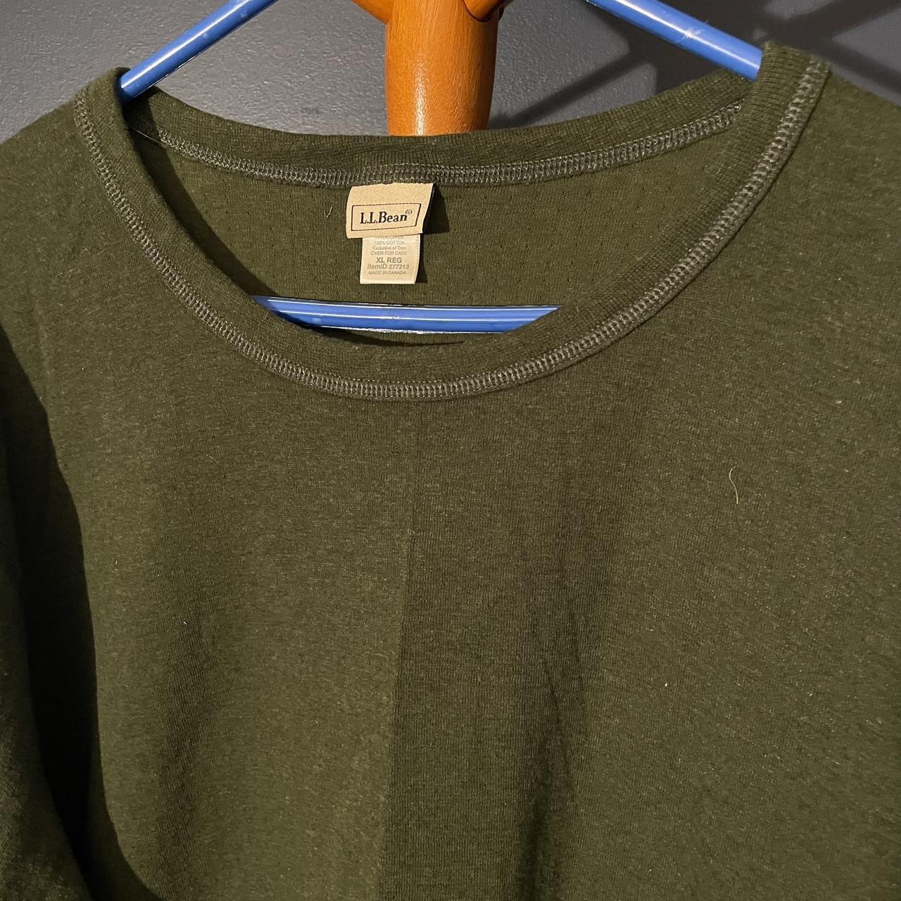 L.L Bean men's double layer long underwear crew neck... - Depop