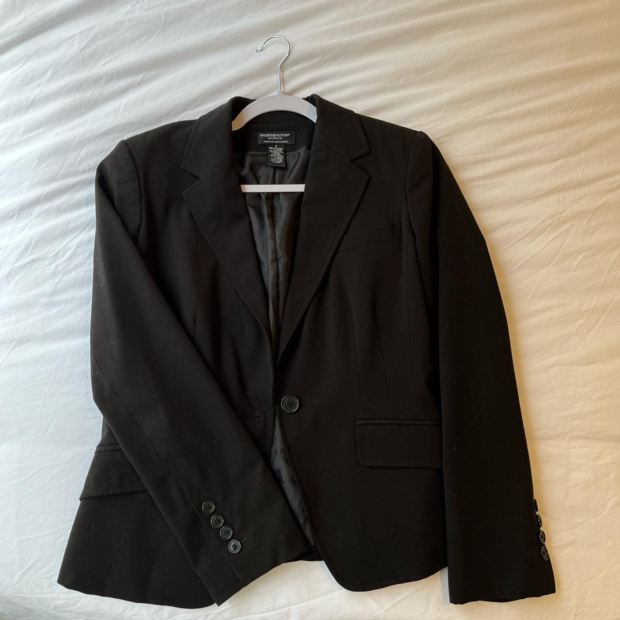 Worthington Women's Black Tailored-jackets | Depop