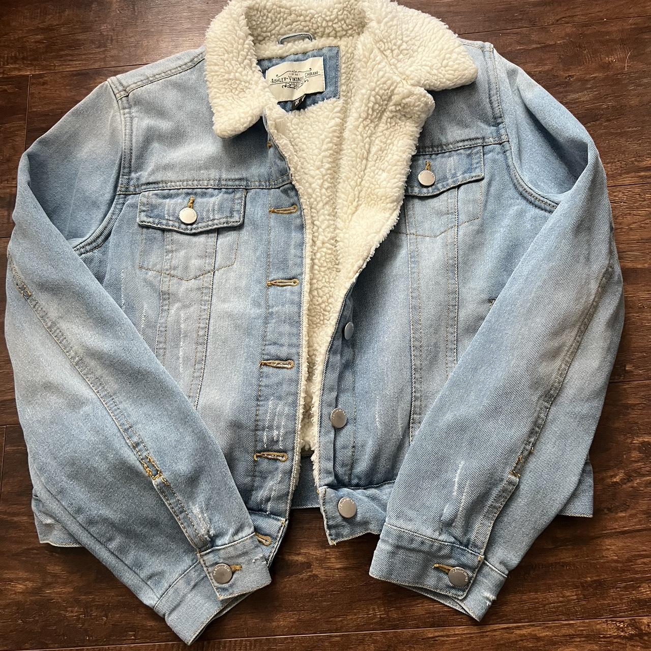 Denim jacket Fleece lined denim jacket!! Super... - Depop