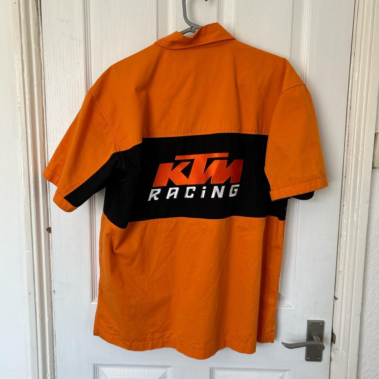 Ktm orange and black racing shirt - Depop
