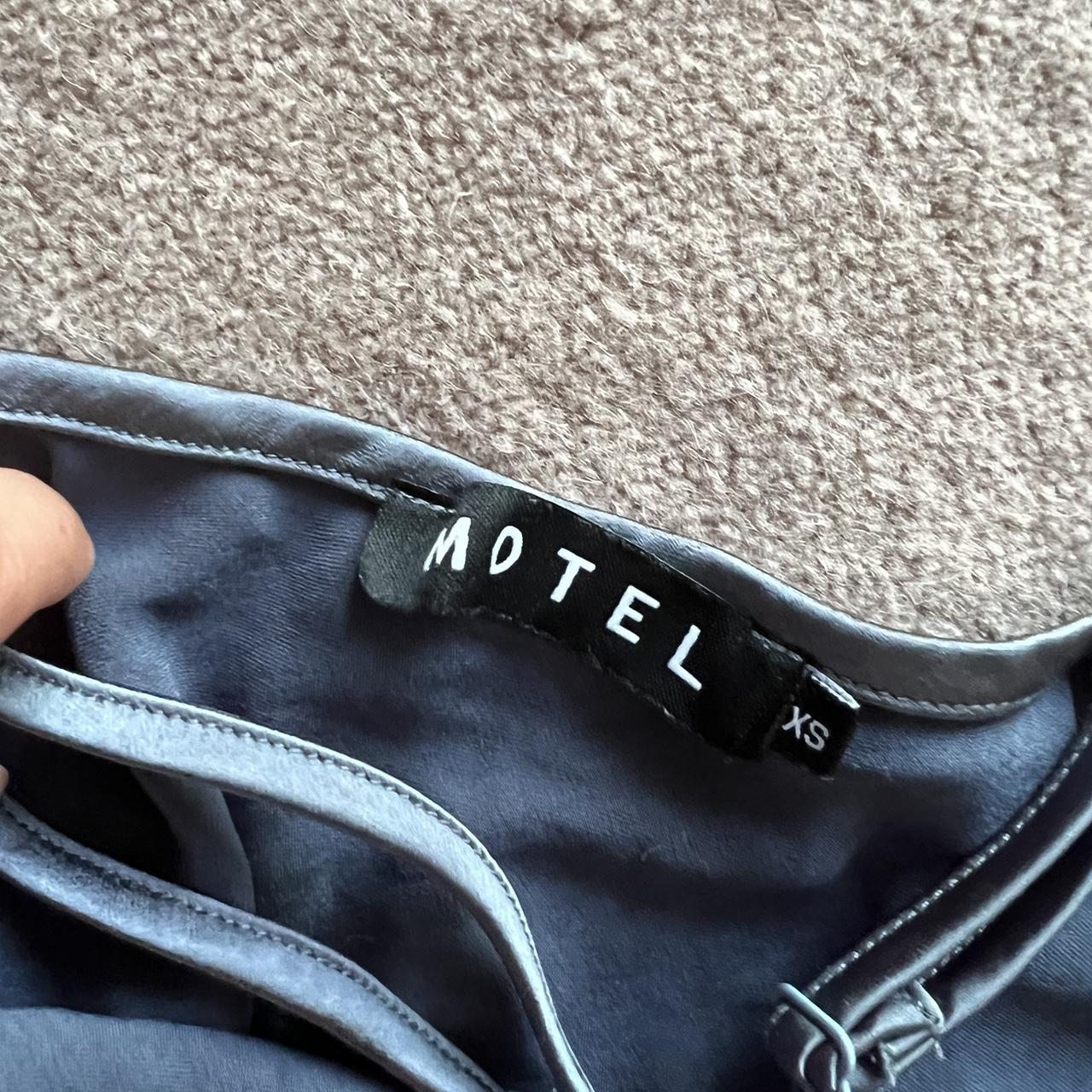 Motel Women's Blue Dress | Depop