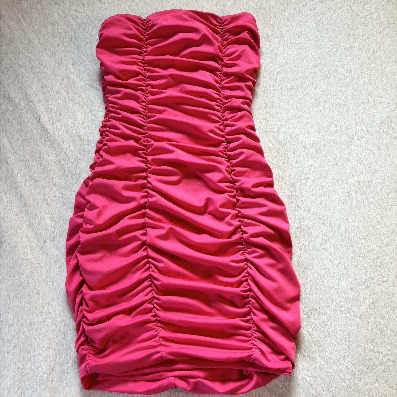 SHEIN Pink Bodycon Dress Size small Never worn... - Depop