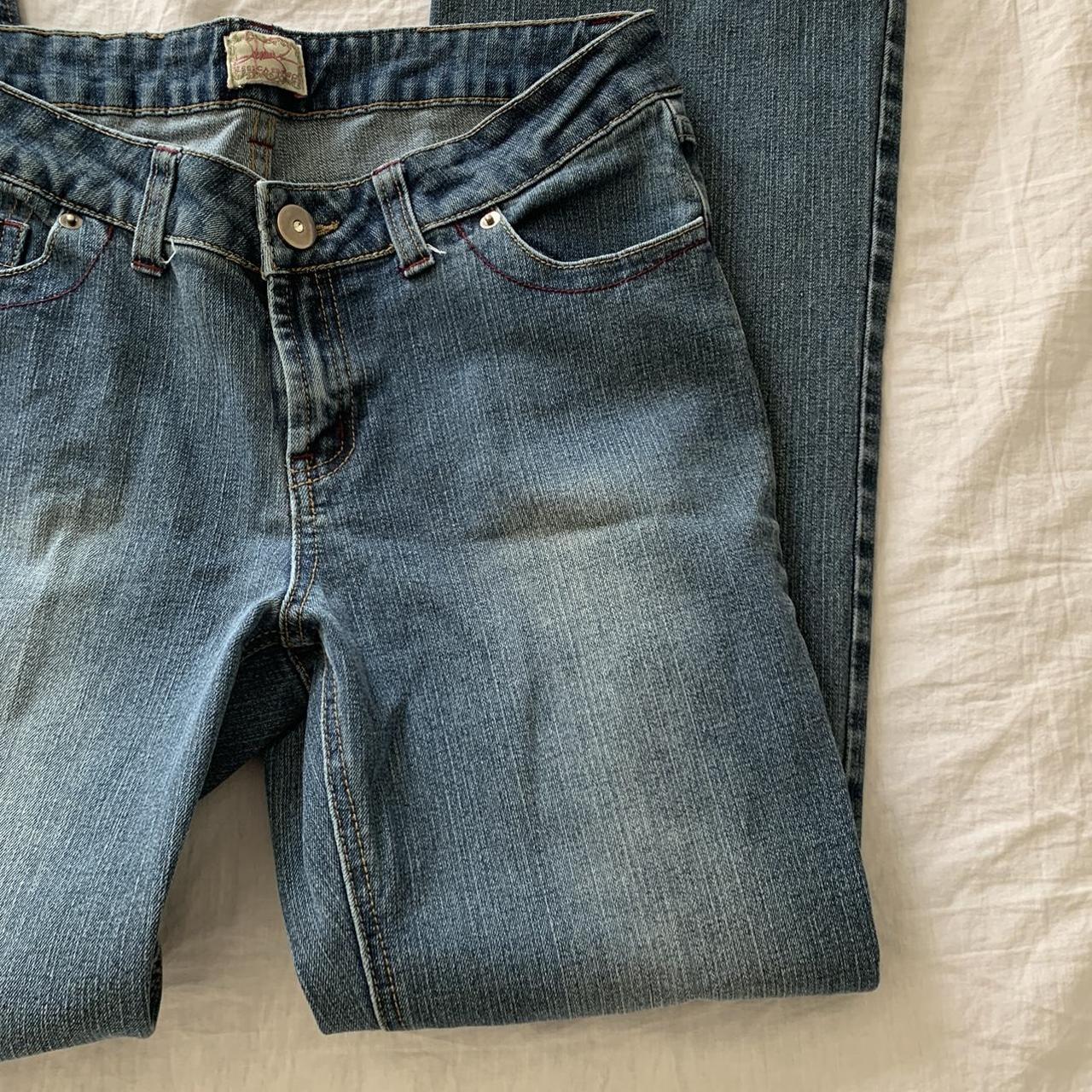 Vintage blue washed bootcut jeans Classic blue... - Depop