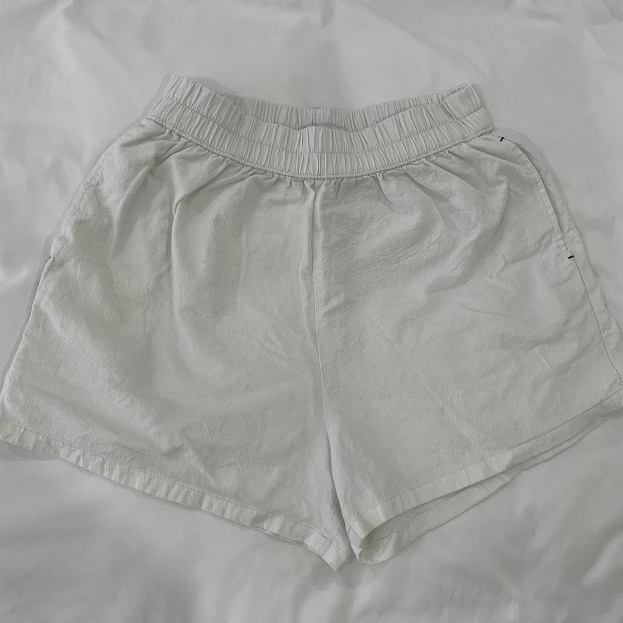 Zara white linen shorts women’s size medium Very... - Depop
