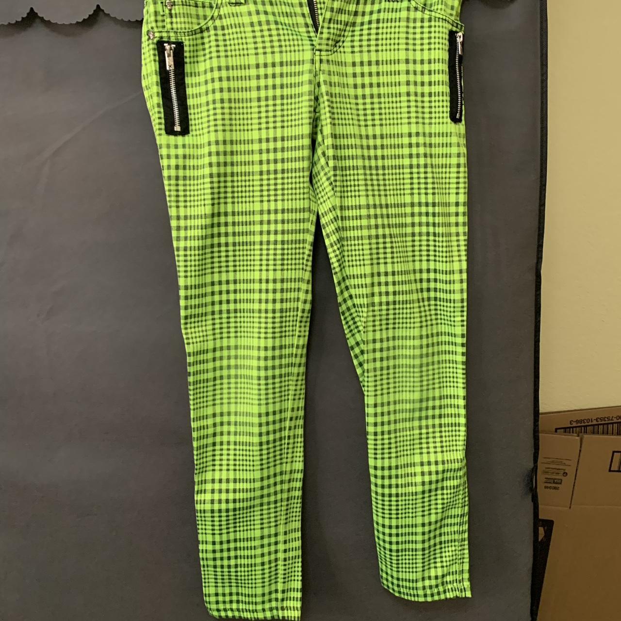 Tripp NYC Neon Plaid Pants, Preowned, Size 3. Really... | Depop