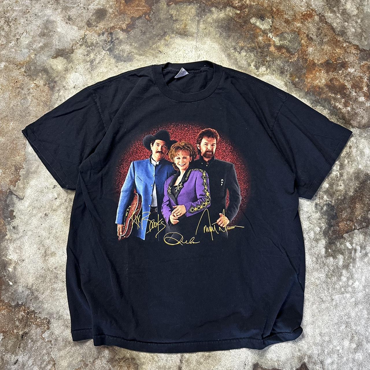 Vintage Reba band t shirt 1990s black faded Reba... | Depop