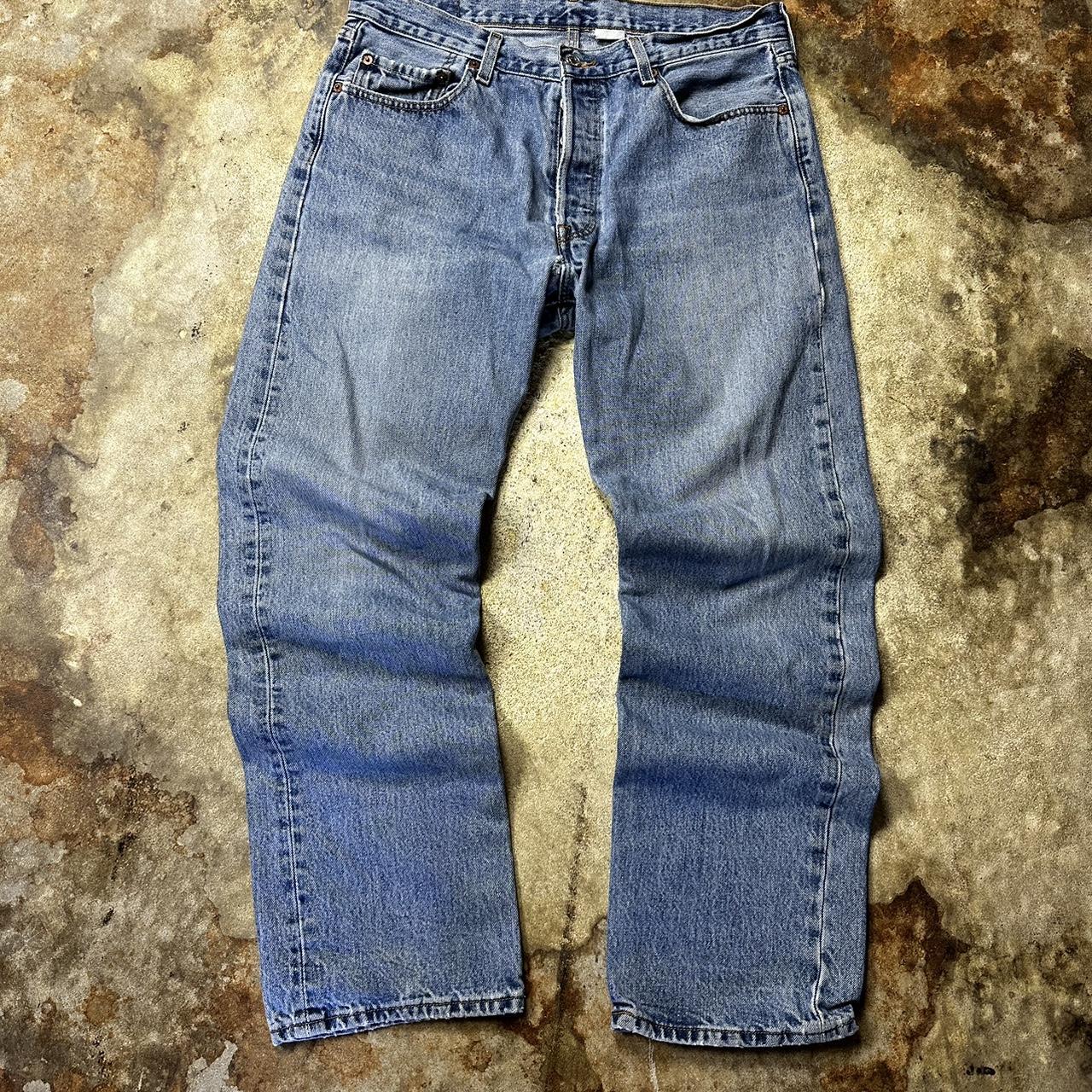 Vintage 501 Levi jeans 1990s Levi 501 straight fit... | Depop