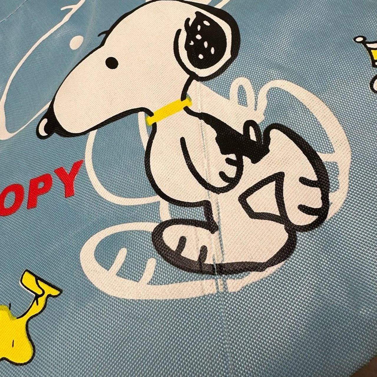 Snoopy Peanuts Blue Lunch Bag 8.5” height 9”... - Depop