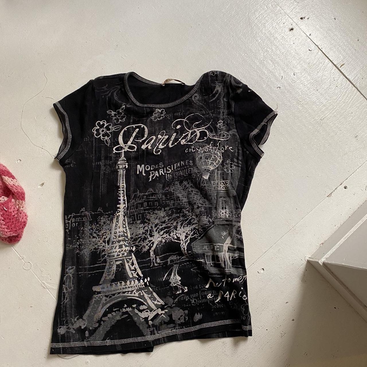 paris mall goth shirt. size small/medium #mallgoth... - Depop