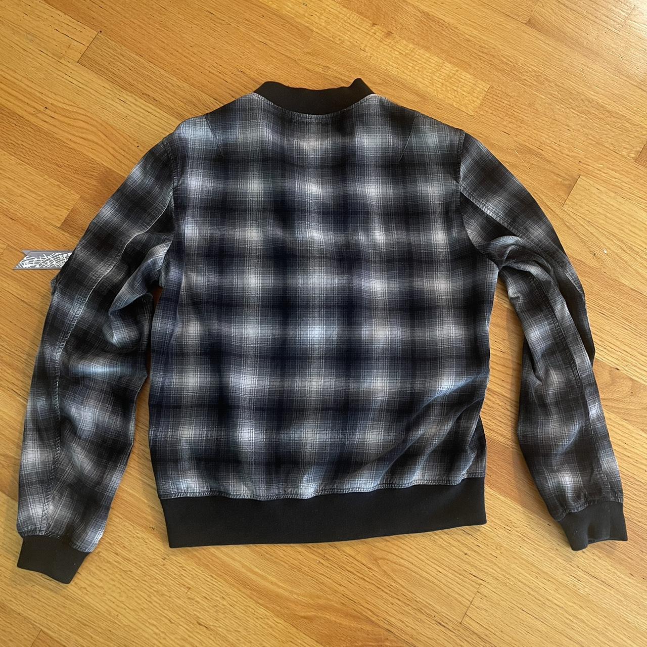 Number Nine Shadow Plaid Bomber Size 3 #numbernine... - Depop