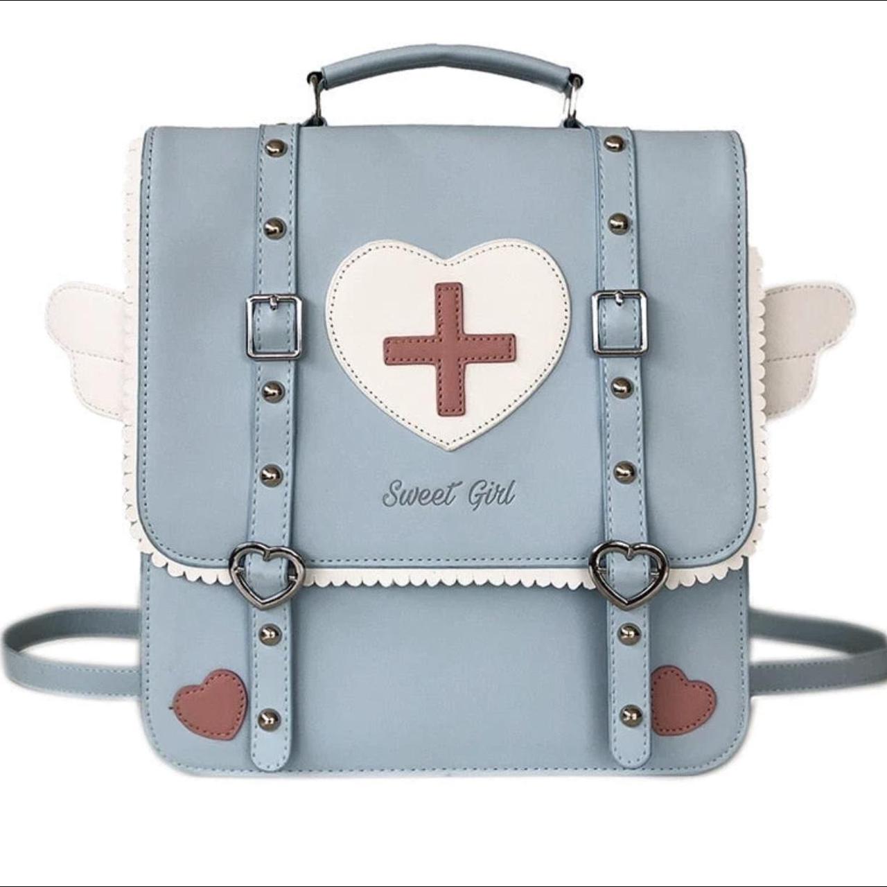 Super Kawaii Baby Blue Angel Backpack Brand new Has... - Depop