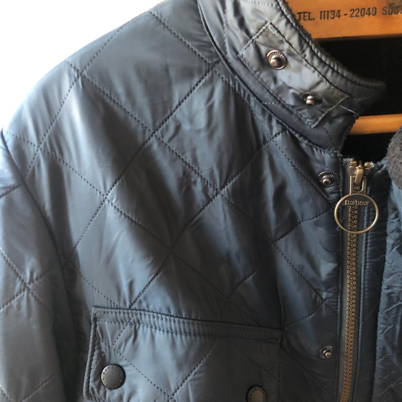 Petrol blue men’s Barbour jacket with fleecy inner 🦌 - Depop