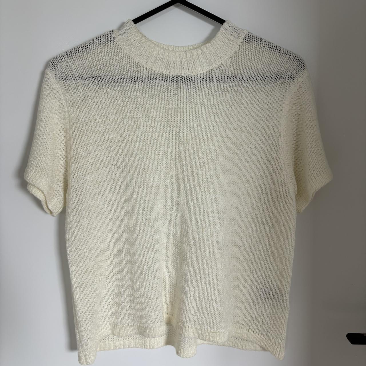 Cream knit top Cotton on body size xs but it’s baggy... - Depop