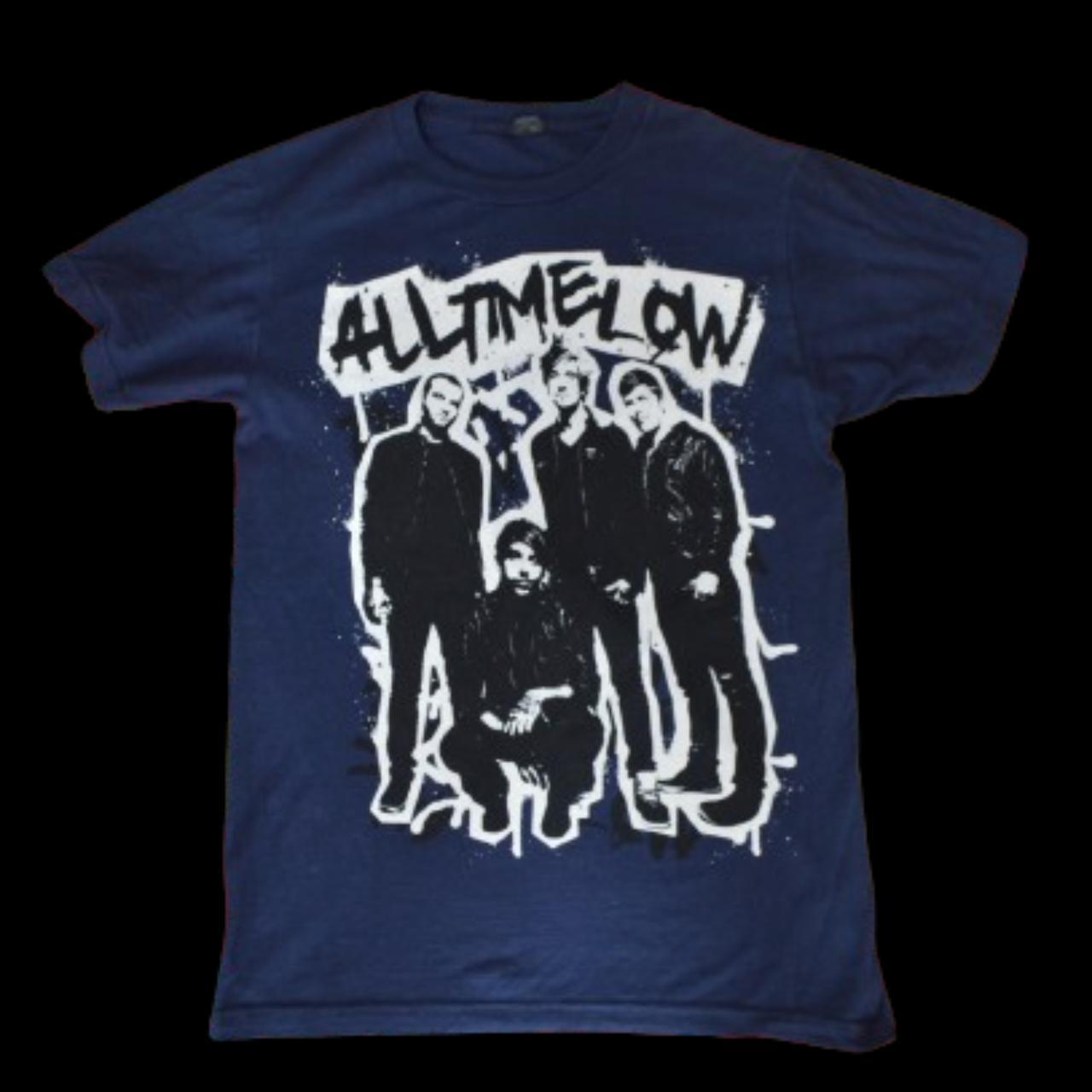Vintage 2012 "All Time Low" Blue T-shirt Rock Show... | Depop