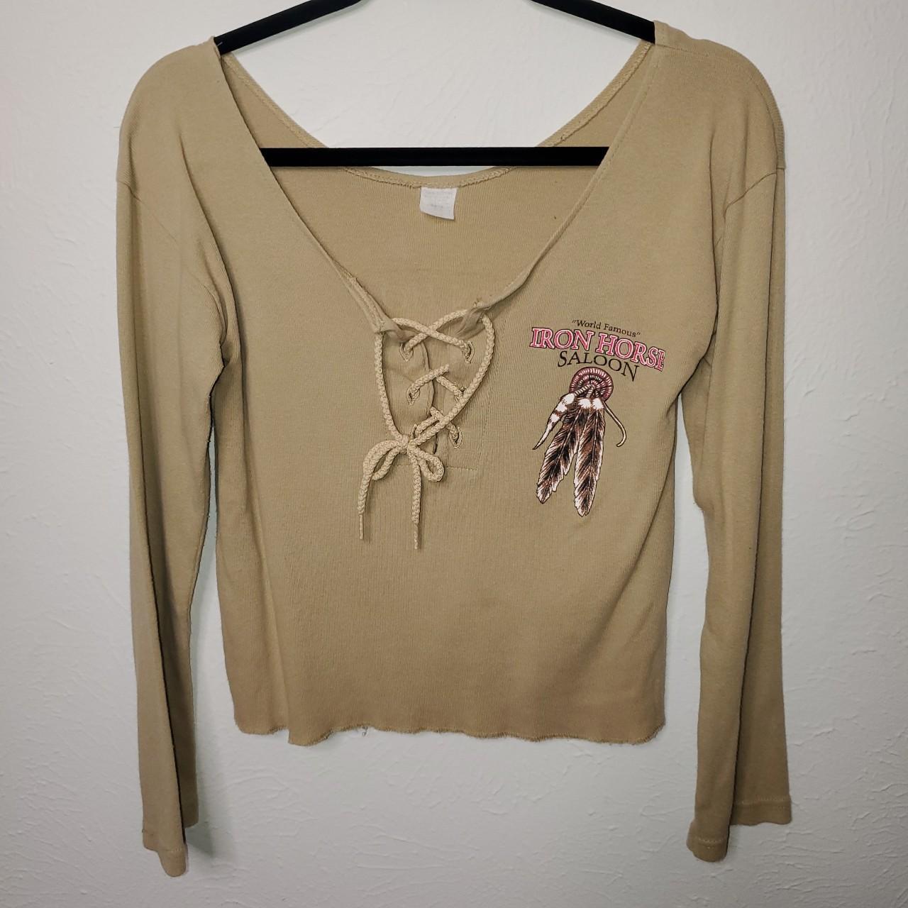 Women's Tan T-shirt | Depop