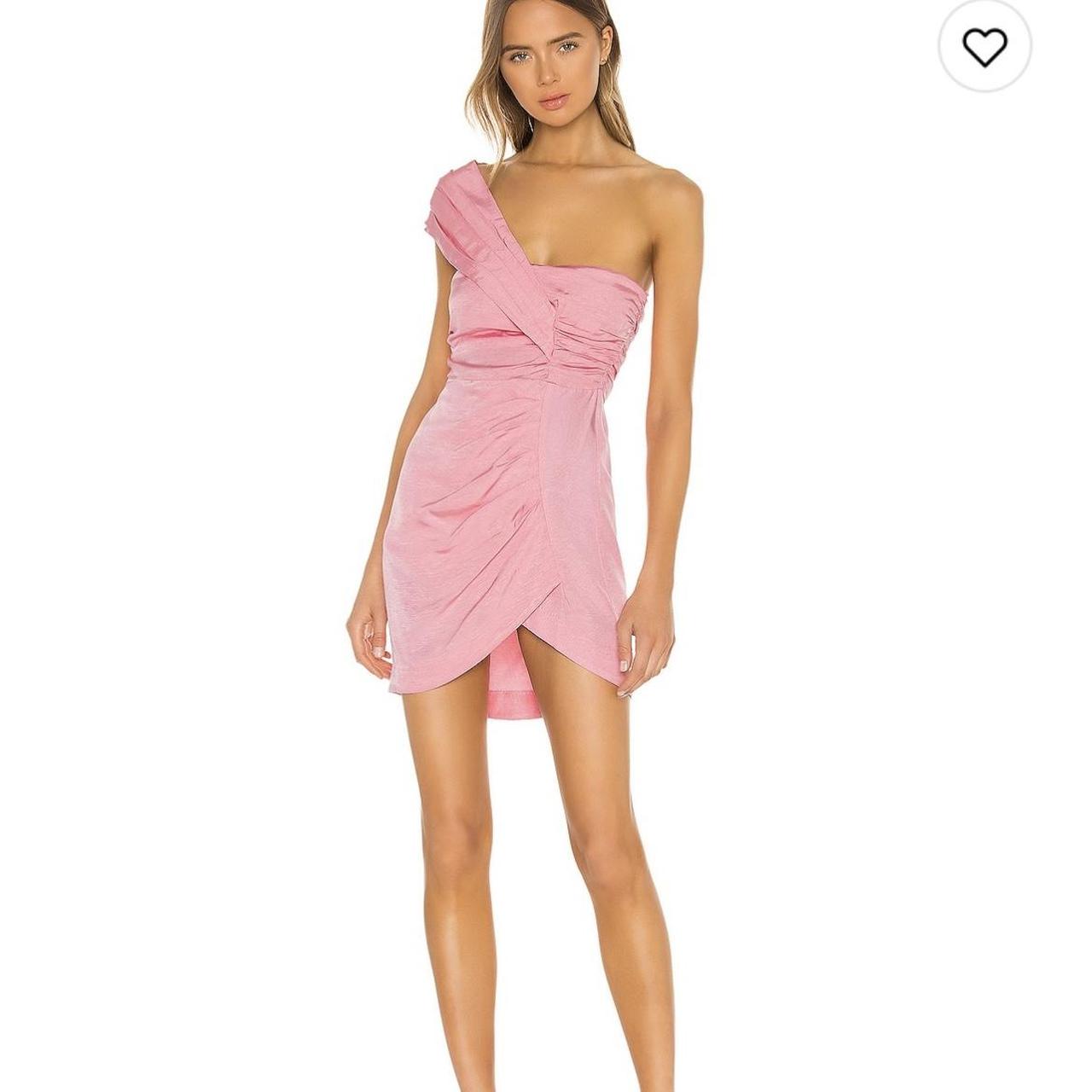 Pink one shoulder dress - bought off Revolve-... - Depop