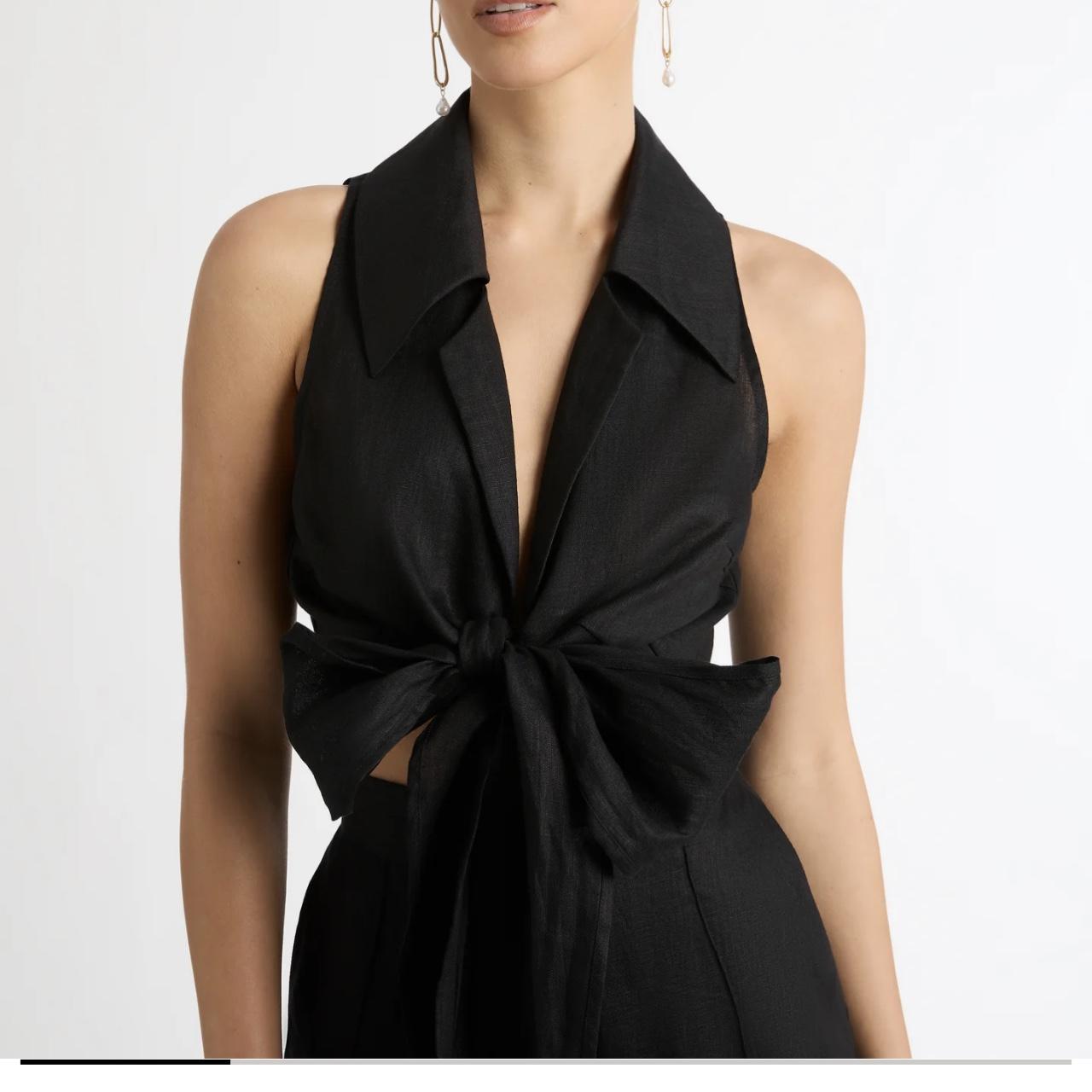 Sheike Frankie linen top Worn once Size 12 RRP... - Depop