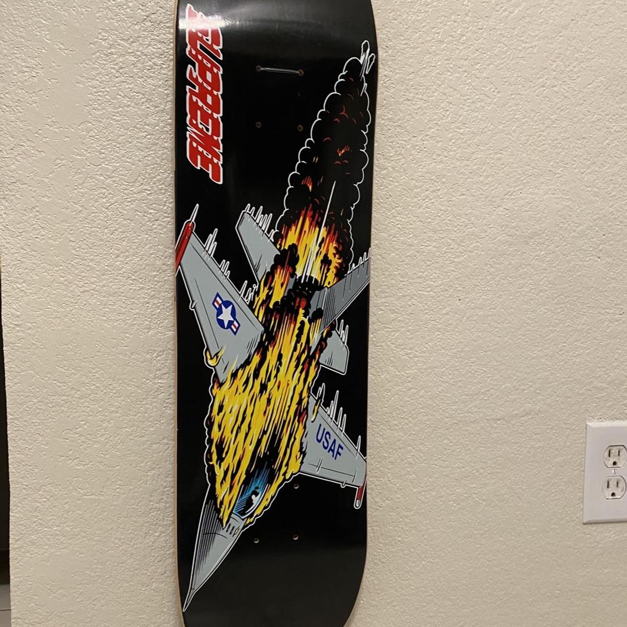 Supreme jet skateboard deck black - Depop