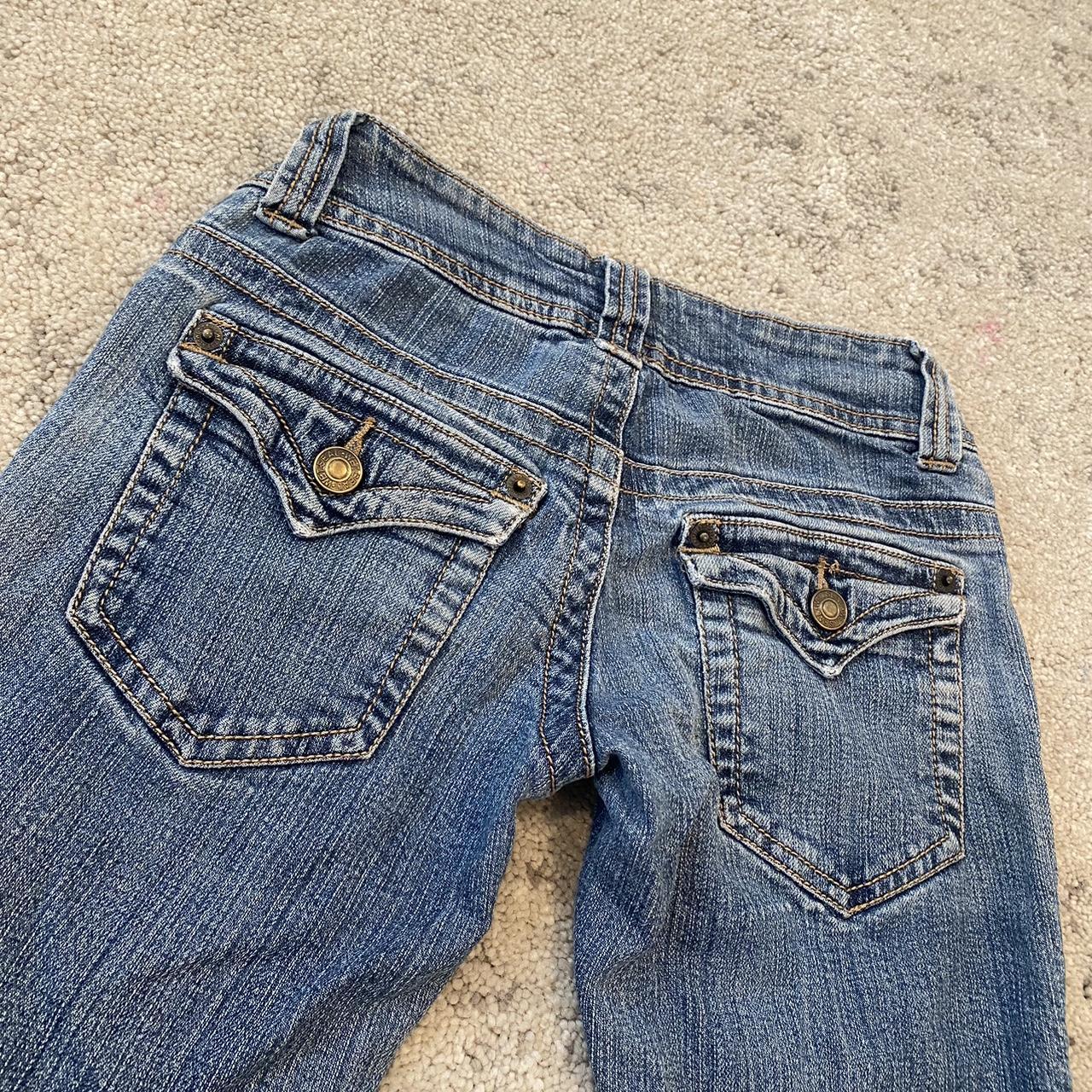 Wet seal low rise flare jeans No noticeable flaws... - Depop