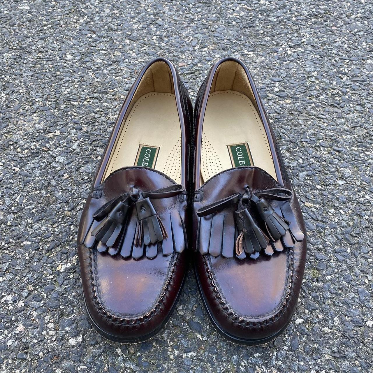 cherry red loafers from cole.haan size 9 mens dm... - Depop