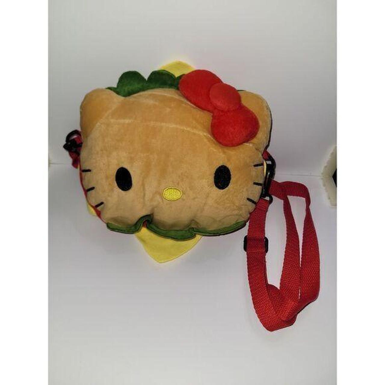 10" Hello Kitty Hamburger Purse R2 New purse never... | Depop