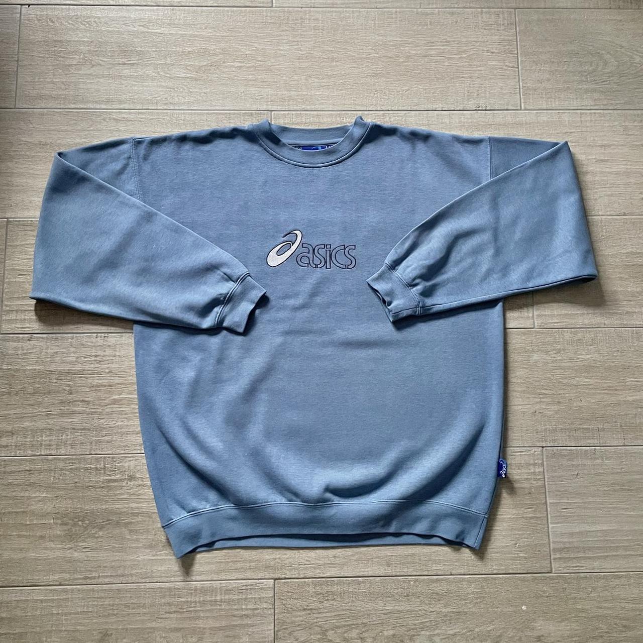 Vintage 90s Asics Embroidered Spell out... - Depop