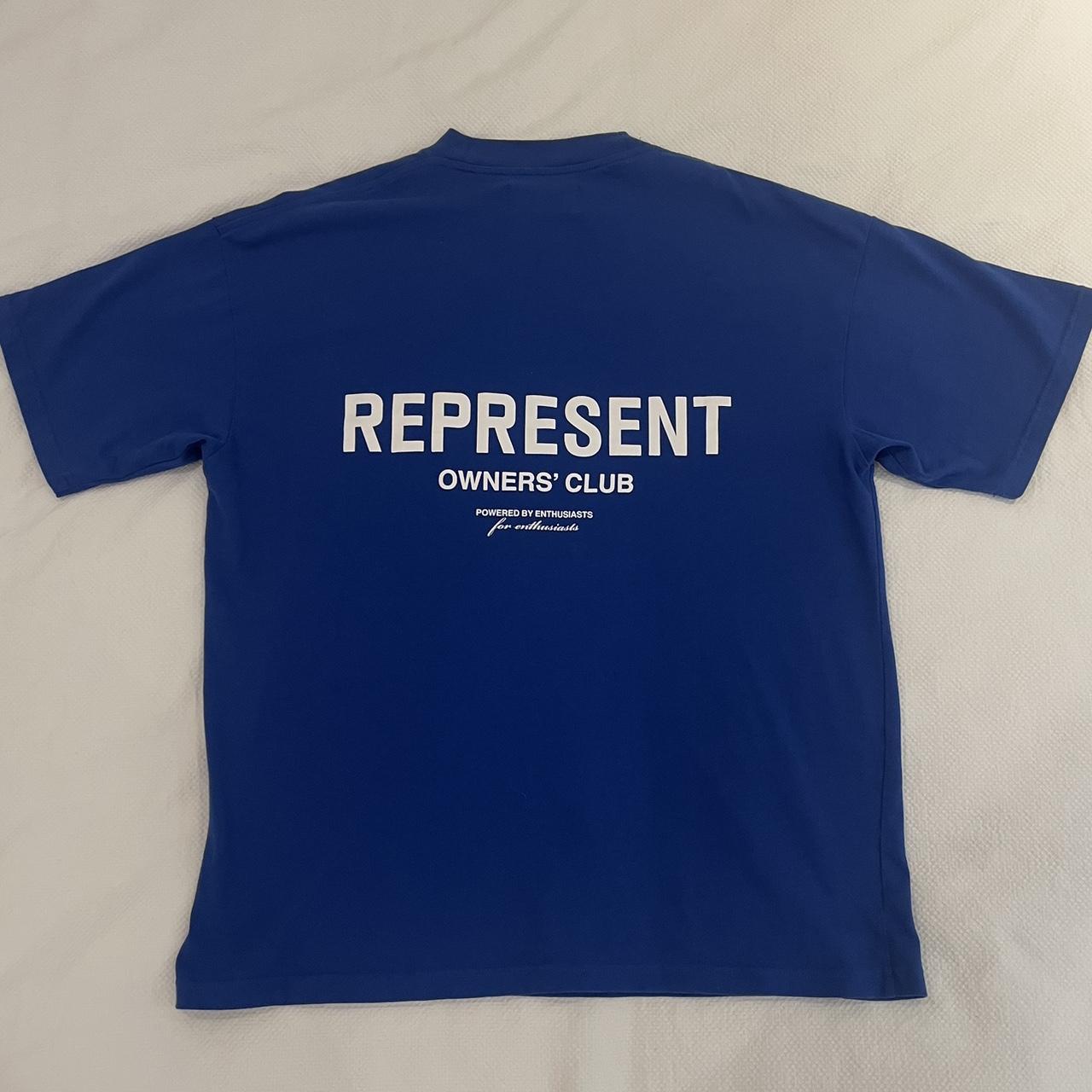 Represent Men's Blue T-shirt | Depop