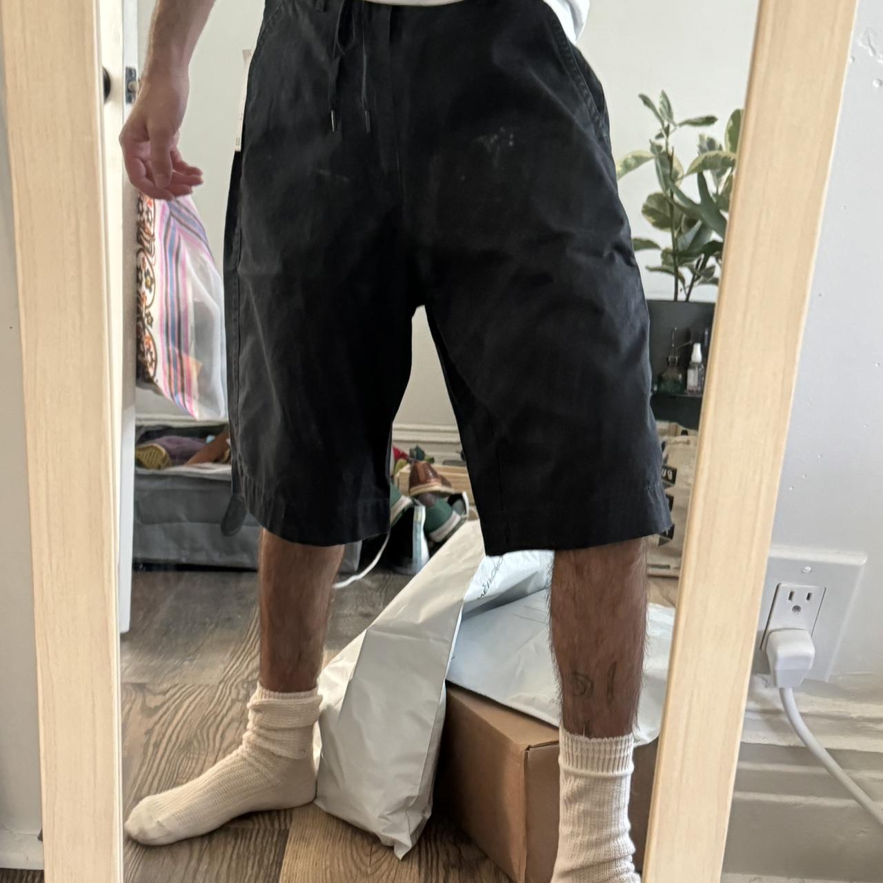 Long black Cargo Shorts - Baggy Urban outfitters... - Depop